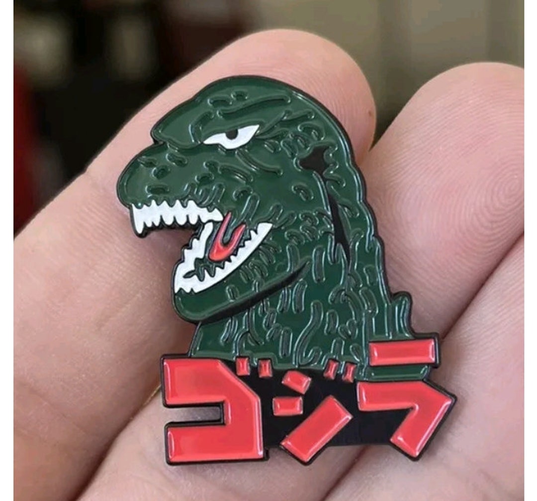 Godzilla Enamel Pin - Etsy