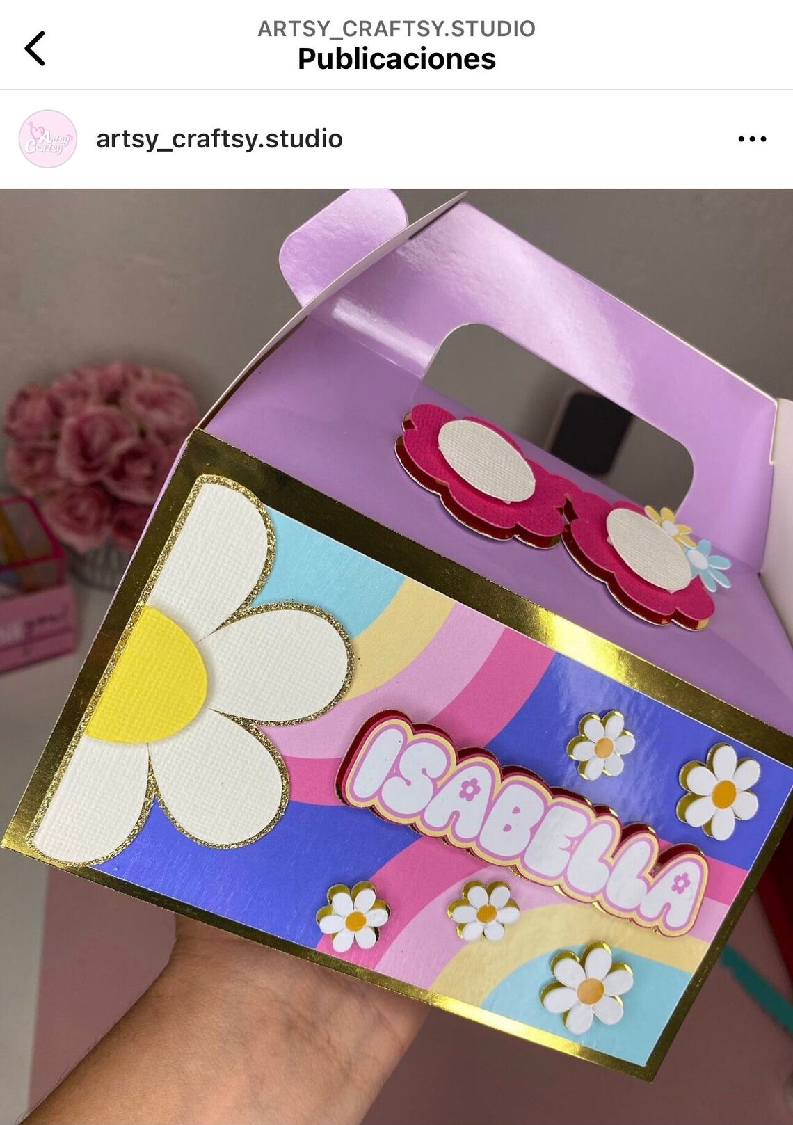 Groovy Party Gable Box. Party Favor Box Goodie Box. Groovy Daisy ...
