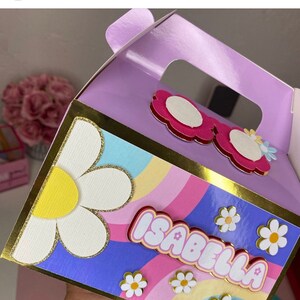 Groovy Party Gable Box. Party Favor Box Goodie Box. Groovy Daisy ...