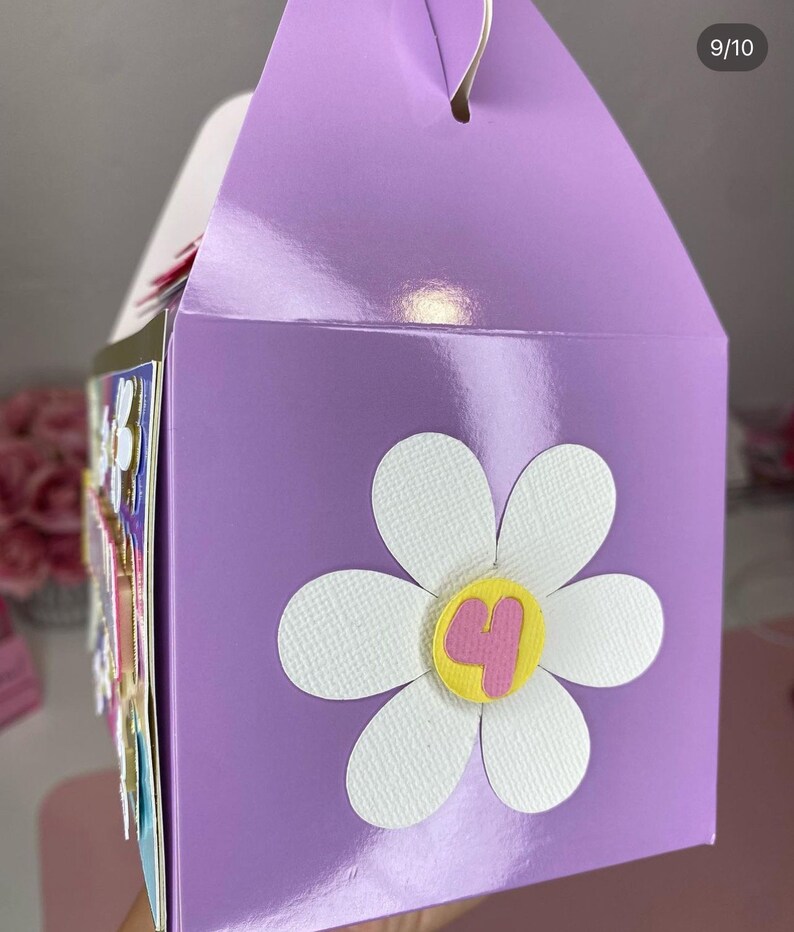 Groovy Party Gable Box. Party Favor Box Goodie Box. Groovy Daisy ...