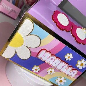 Groovy Party Gable Box. Party Favor Box Goodie Box. Groovy Daisy ...