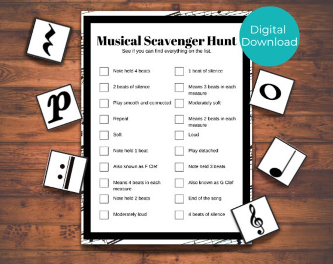 Piano Bingo Practice Sheet Student Game Piano Resource for Begginers ...