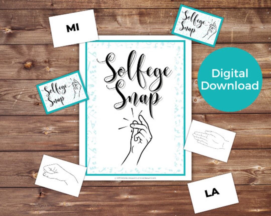 Solfege Snap Game Singing Curwen Hand Signs Game - Etsy
