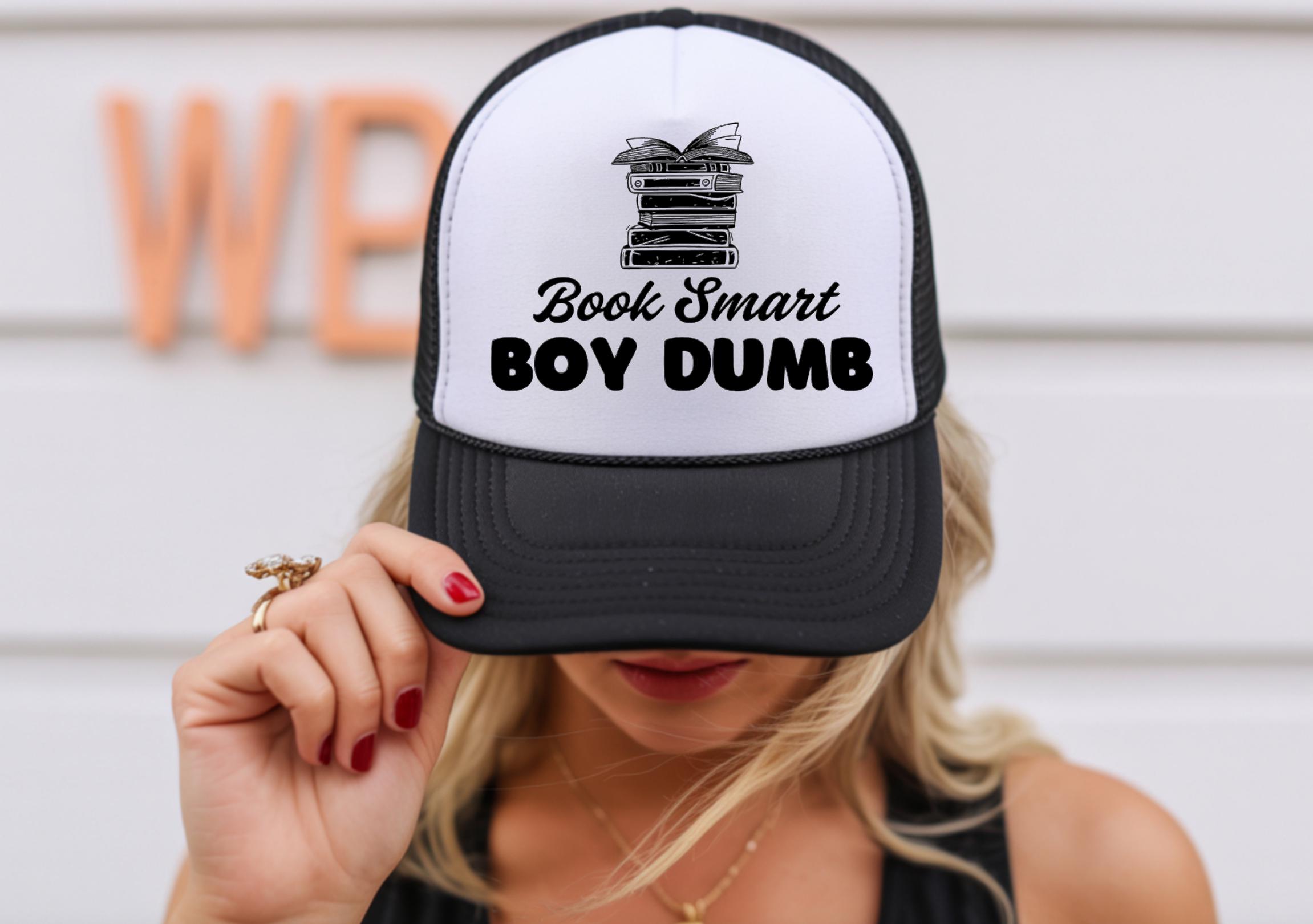 Book Smart Boy Dumb Trucker Hat PNG Design - Fun Digital Design for ...