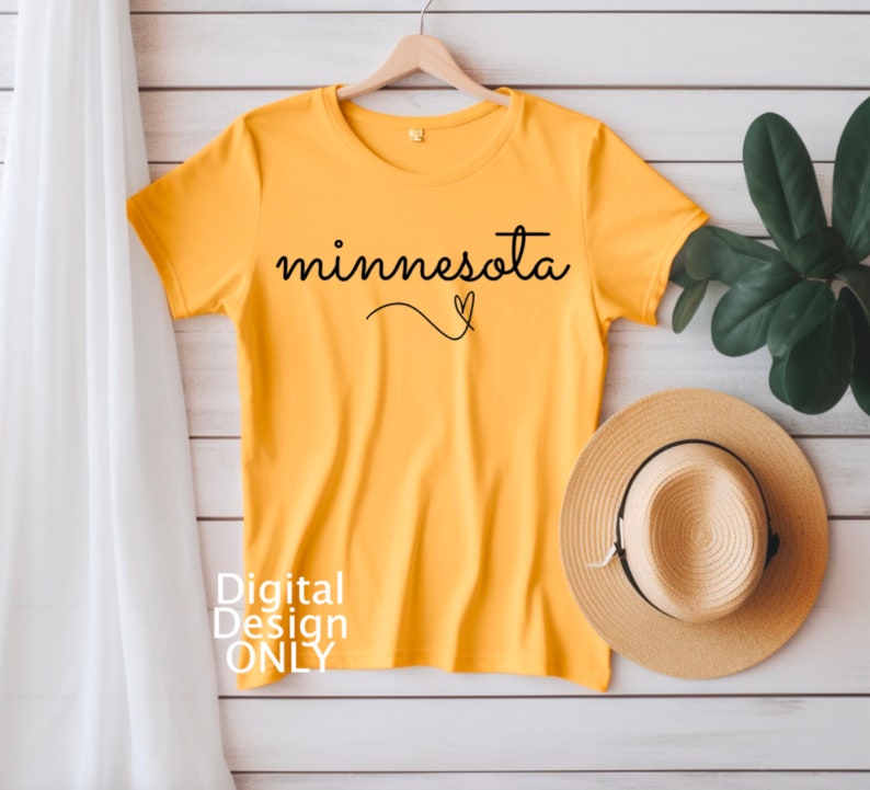 Minnesota With Heart PNG File, Minnesota Digital Download, Minnesota ...