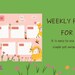 Kids Schedule, Kids Weekly Planner, Kids Weekly Calendar, Rainbow ...