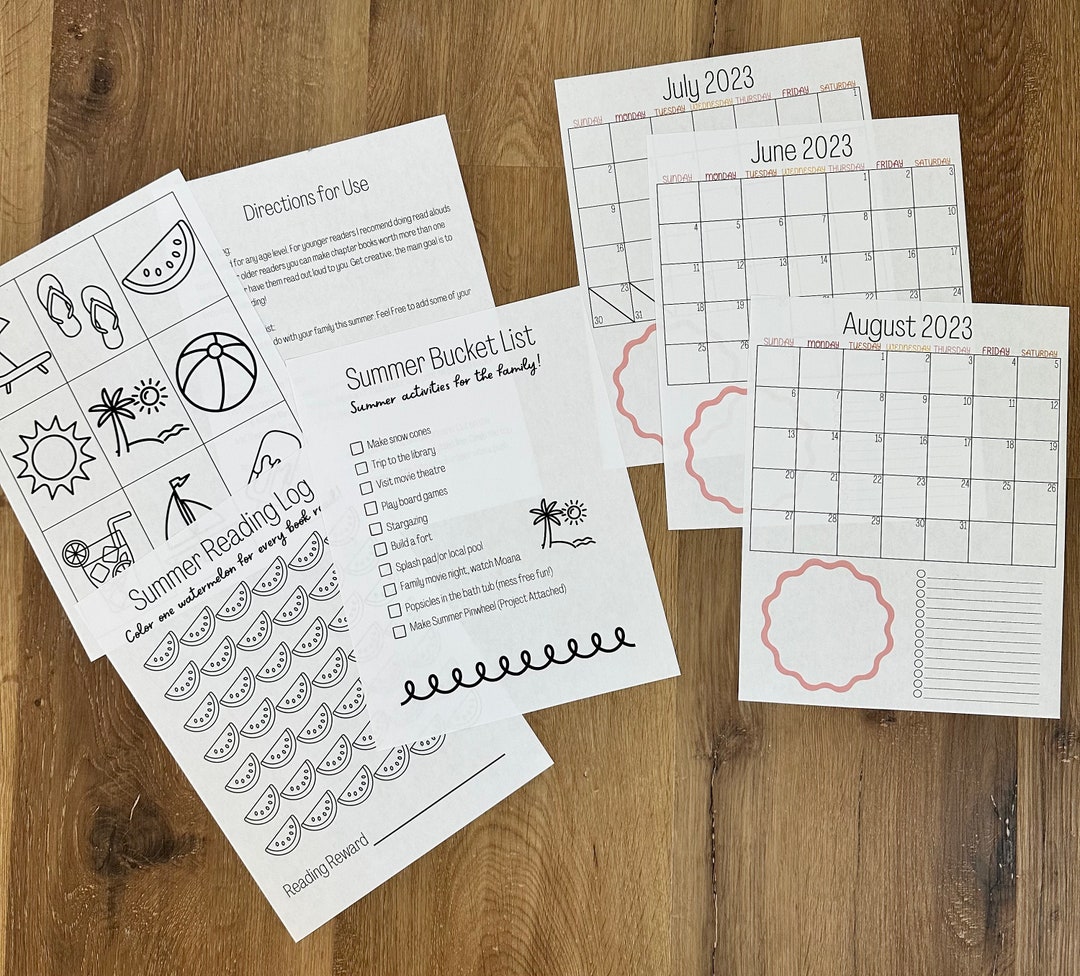 Summer Activity Printable Bundle - Etsy