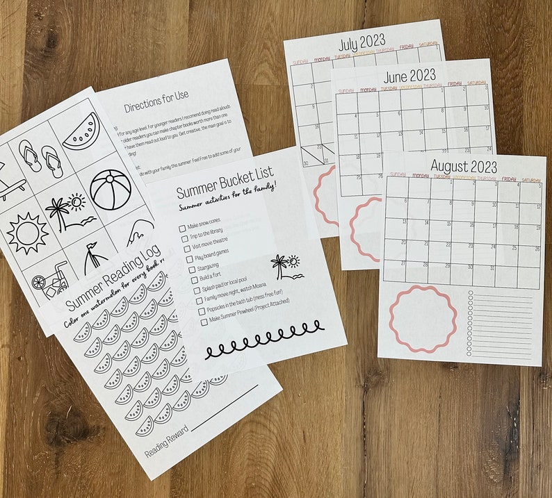 Summer Activity Printable Bundle - Etsy