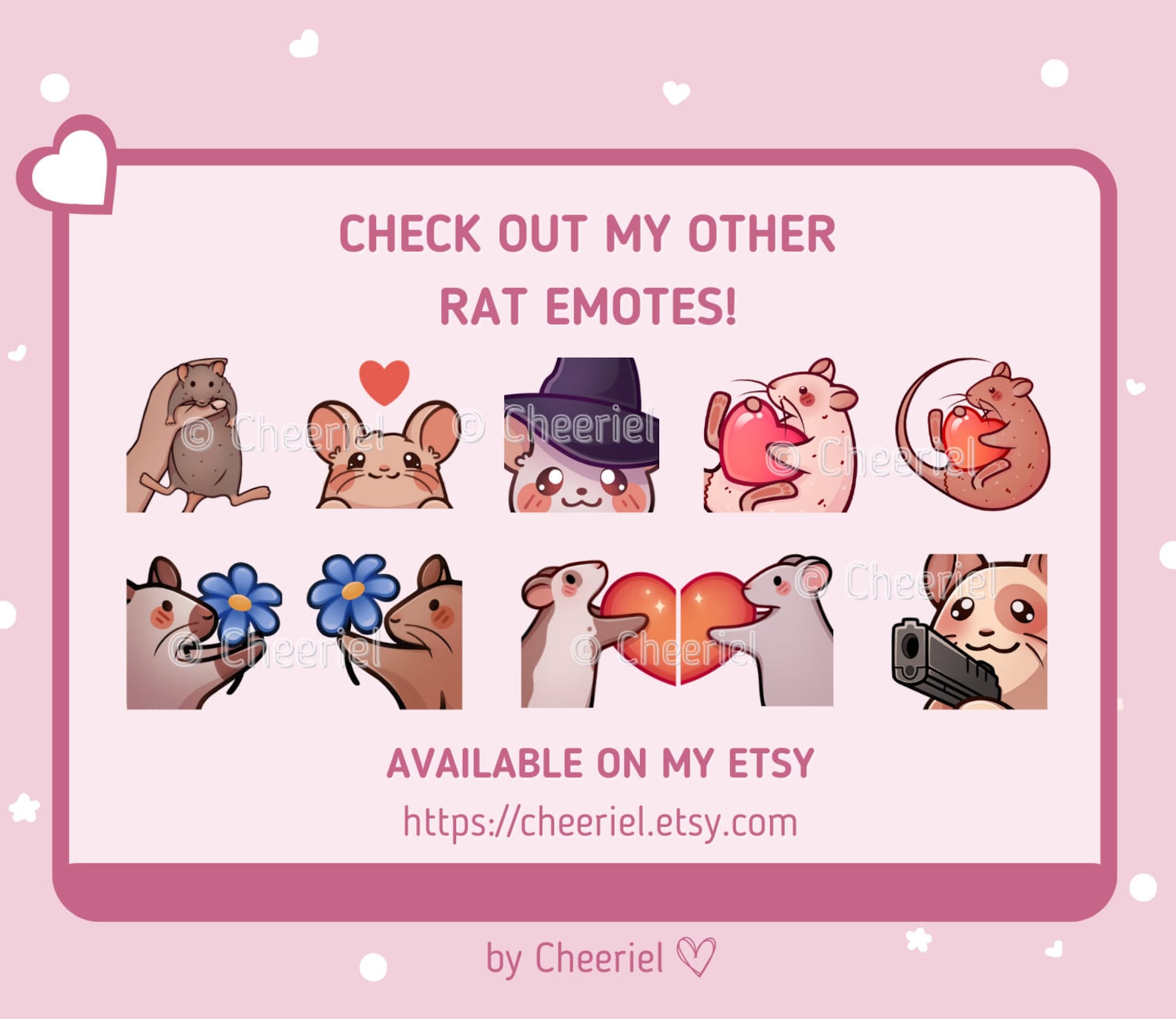 Animated Black Rat Tap Emote | Twitch | Discord | Cute Bongo Mouse - Etsy