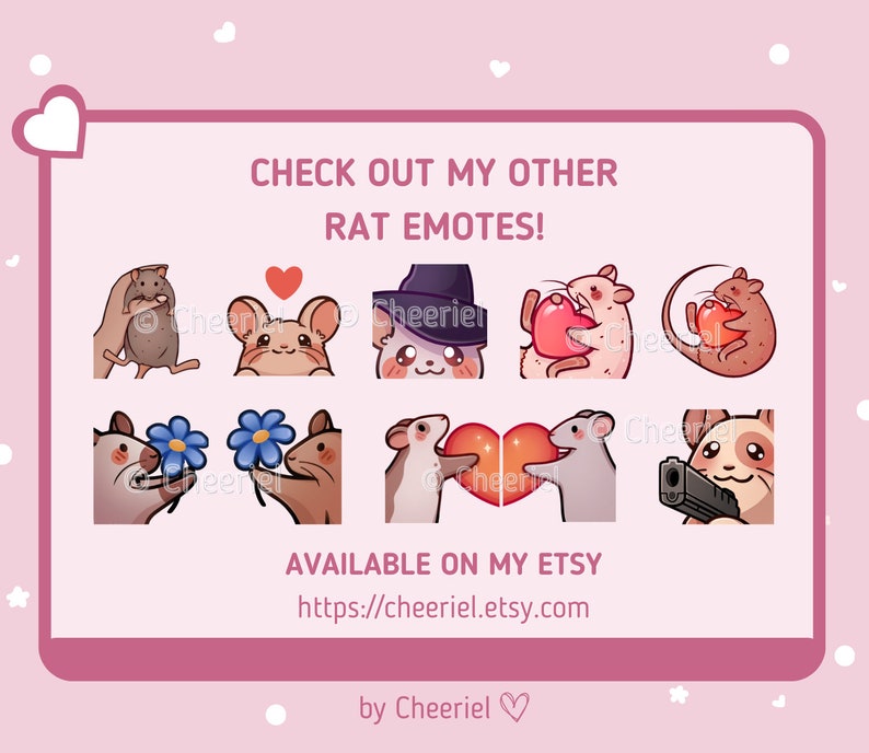 Animated Black Rat Tap Emote | Twitch | Discord | Cute Bongo Mouse - Etsy