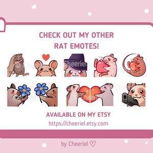 Animated Black Rat Tap Emote Twitch Discord Cute Bongo Mouse - Etsy