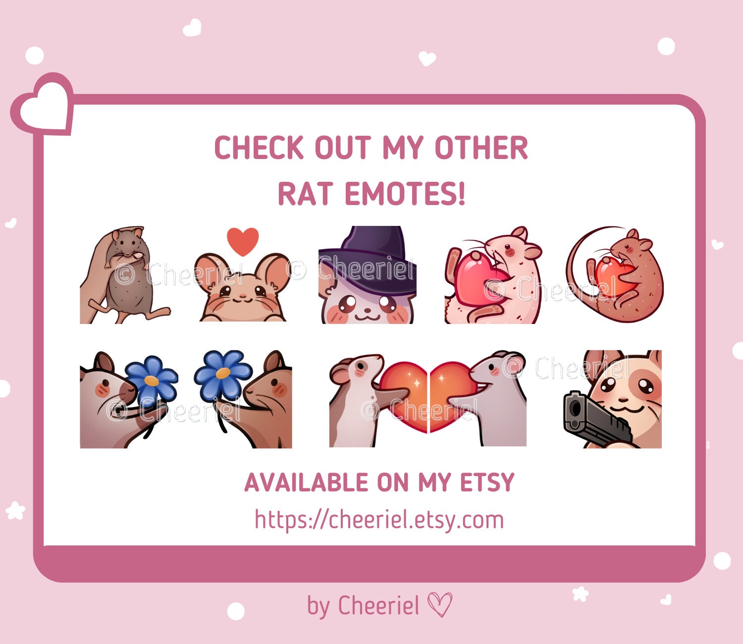 Animated Black Rat Tap Emote Twitch Discord Cute Bongo Mouse - Etsy