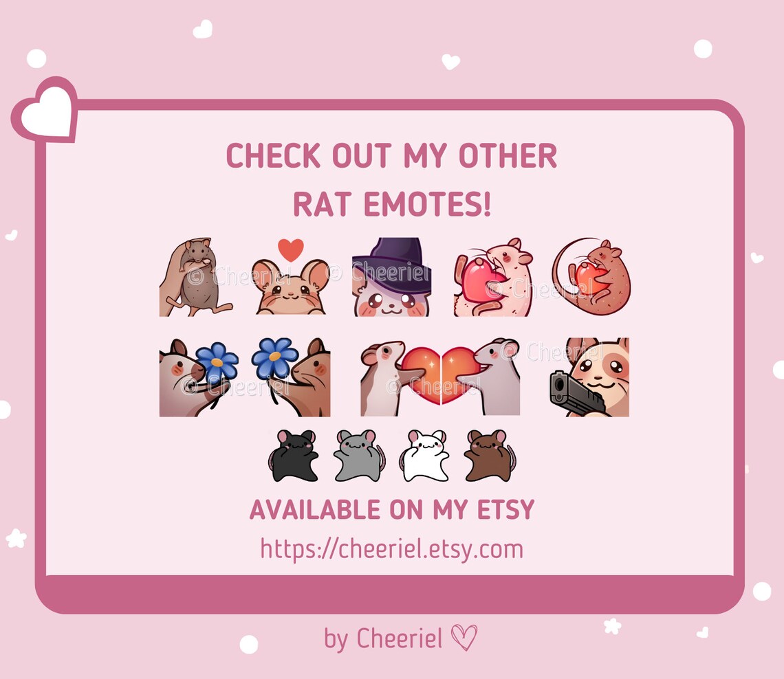 Animated Black Rat Dance Emote | Twitch | Discord | Cute Mouse Jam - Etsy