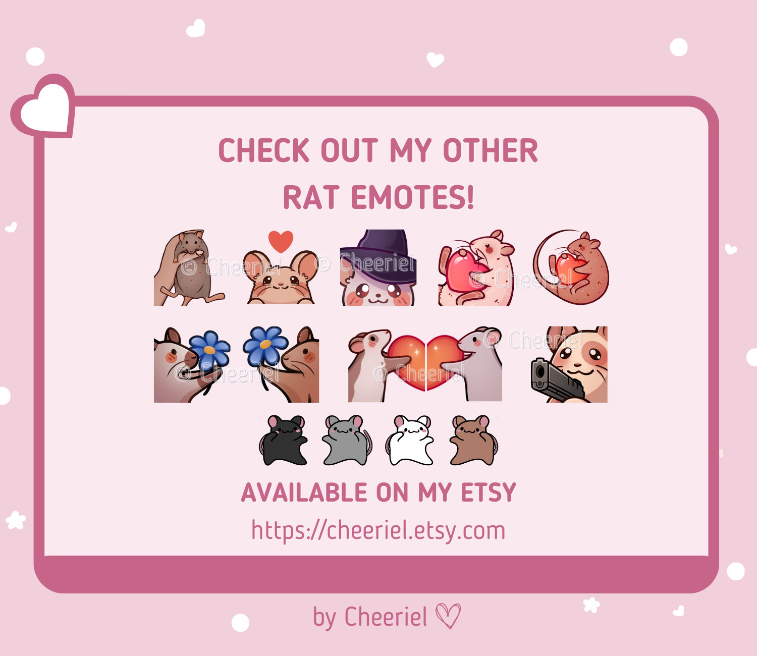Animated White Rat Dance Emote | Twitch | Discord | Cute Mouse Jam - Etsy