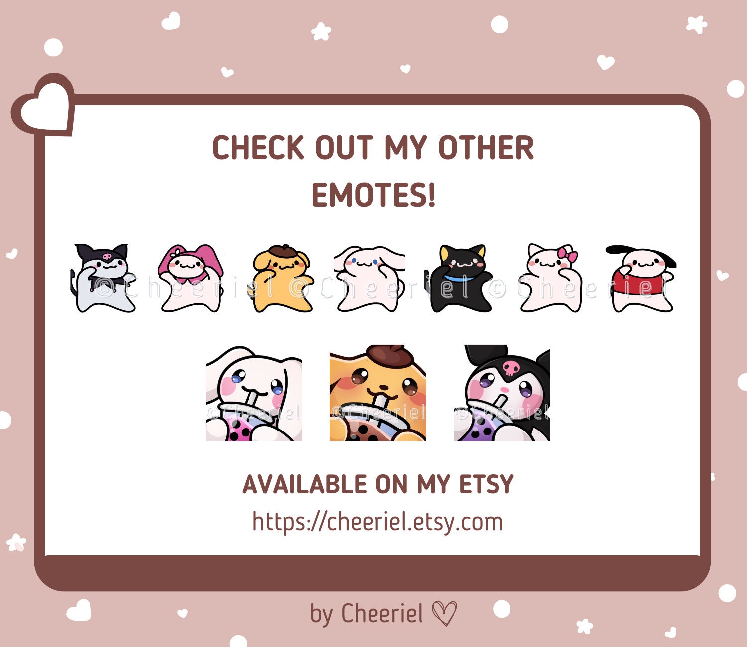 Animated Pom Puppy Drink Emote Twitch Discord Pudding Boba Plush - Etsy