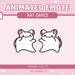 Animated White Rat Dance Emote | Twitch | Discord | Cute Mouse Jam - Etsy