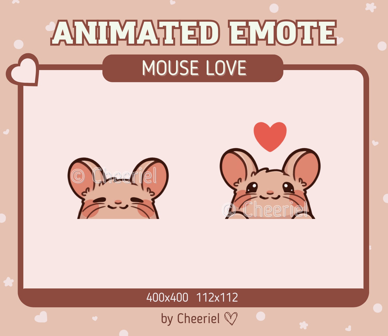 Animated Mouse Rat Emote | Twitch | Discord - Etsy