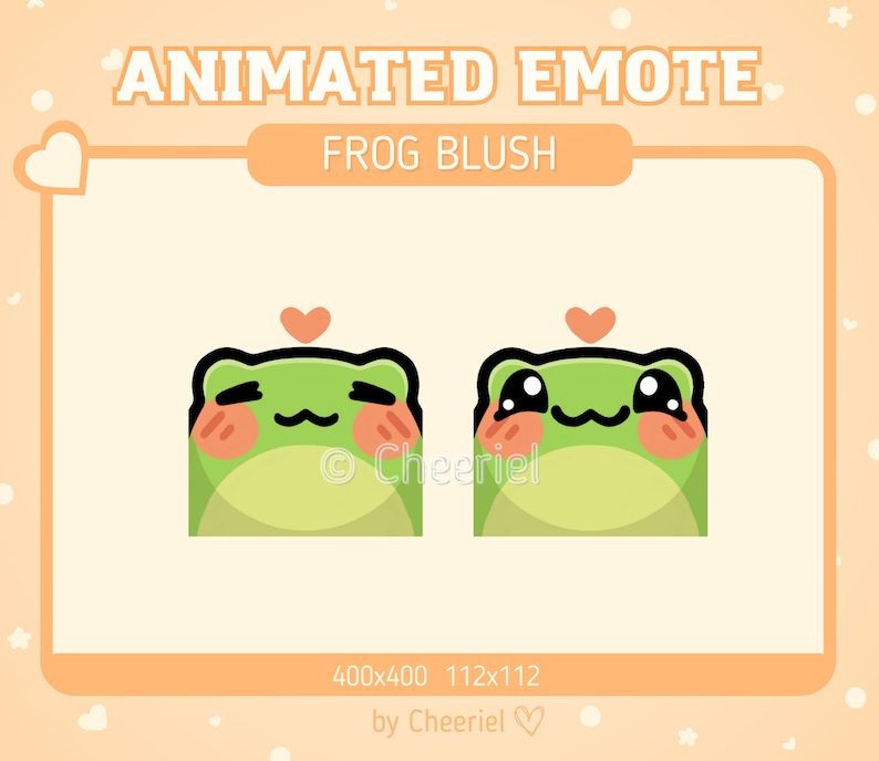 Animated Frog Emote | Twitch | Discord - Etsy