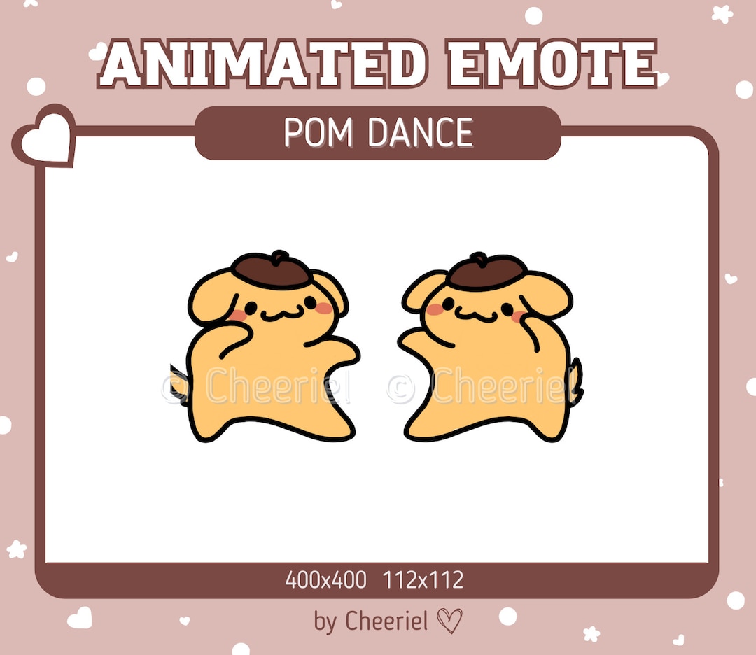 Pudding Puppy Dance Emote | Twitch | Discord Cute Jam - Etsy