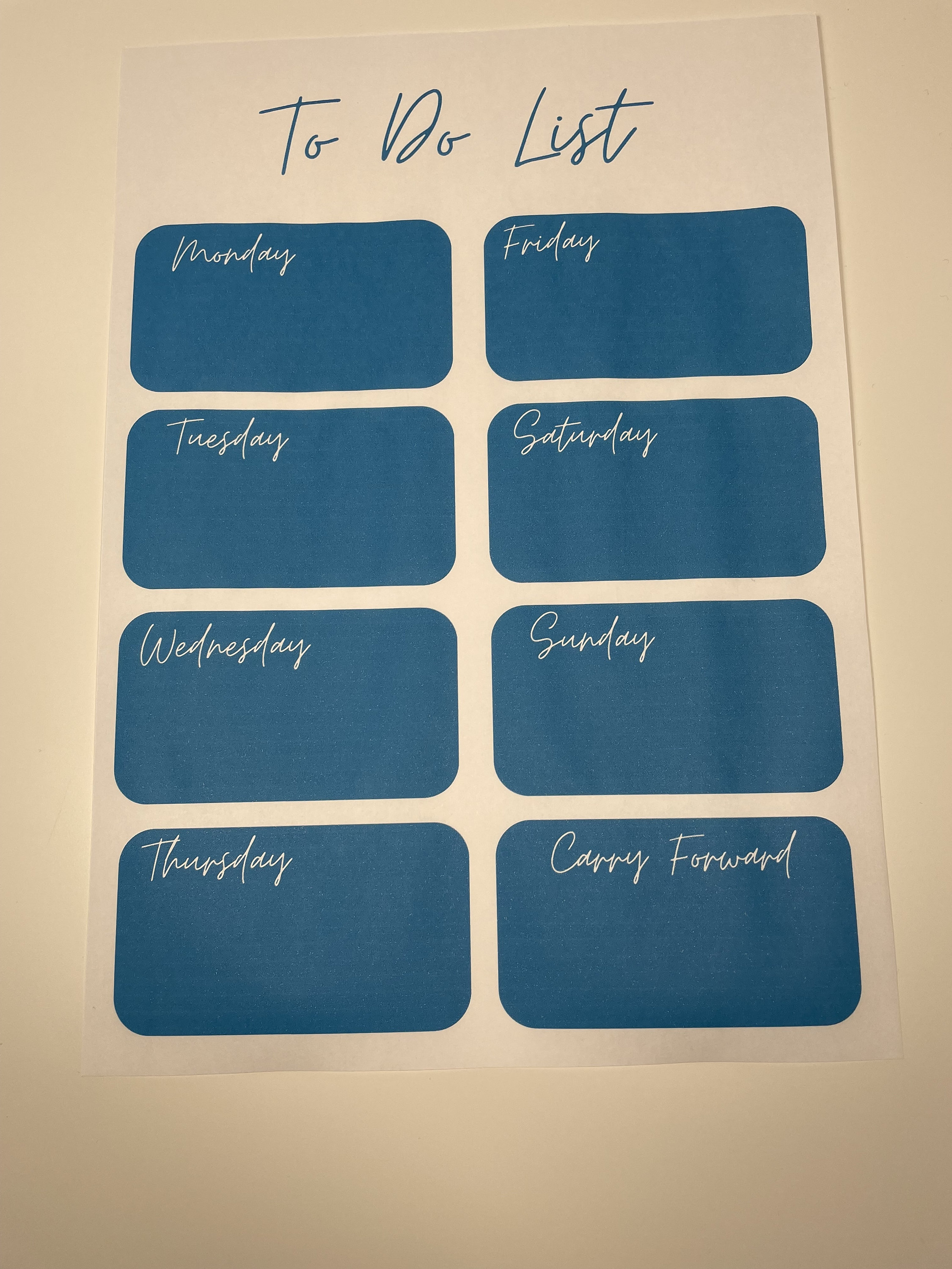 Printable TO DO List Print Your Own Weekly Planner Instantly - Etsy