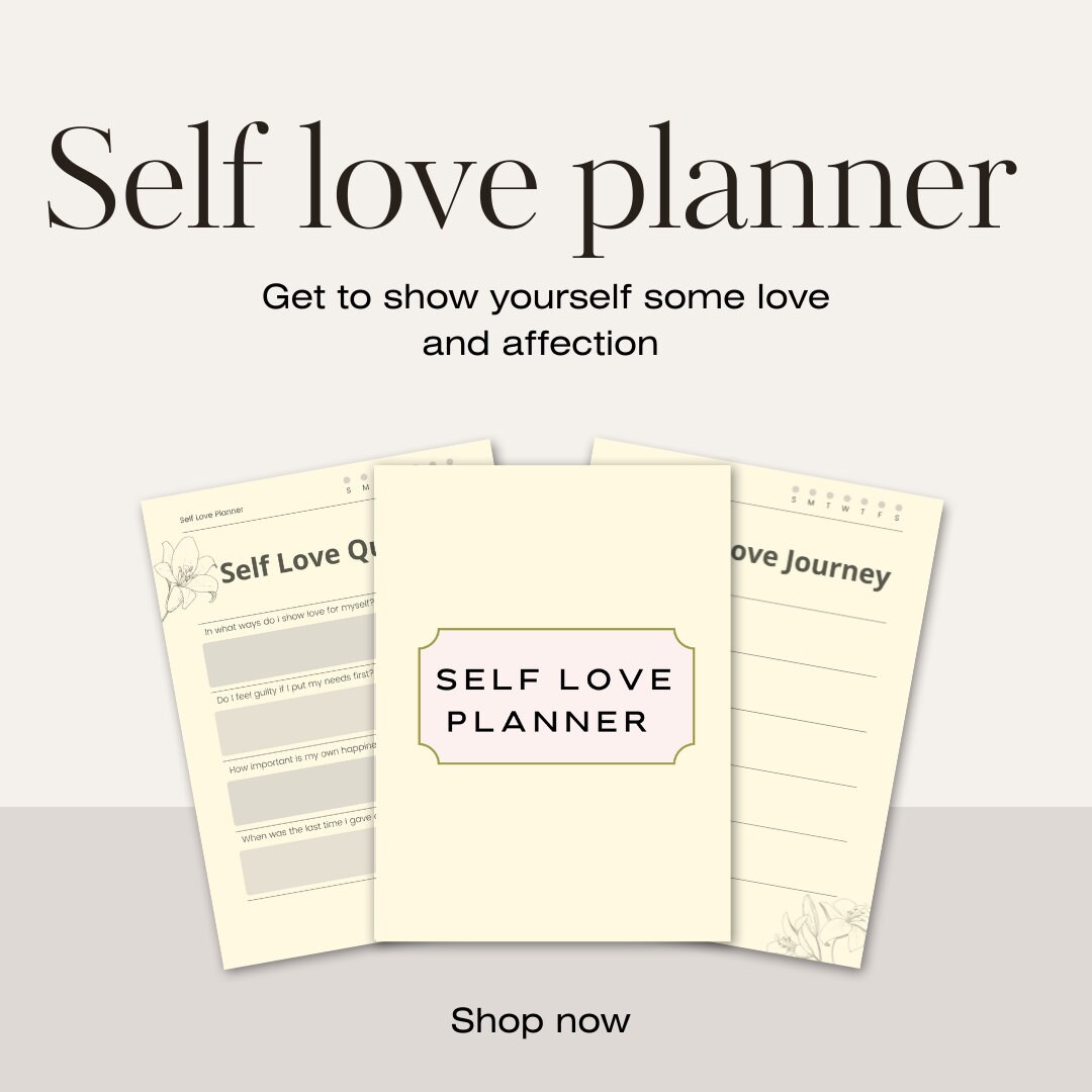 Self Love Planner, Self Love Journal, Self Love Journey, Self Love ...