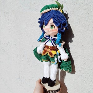Genshin Impact Doll, Genshin Plush Venti Doll, Venti Barbatos Plushies ...