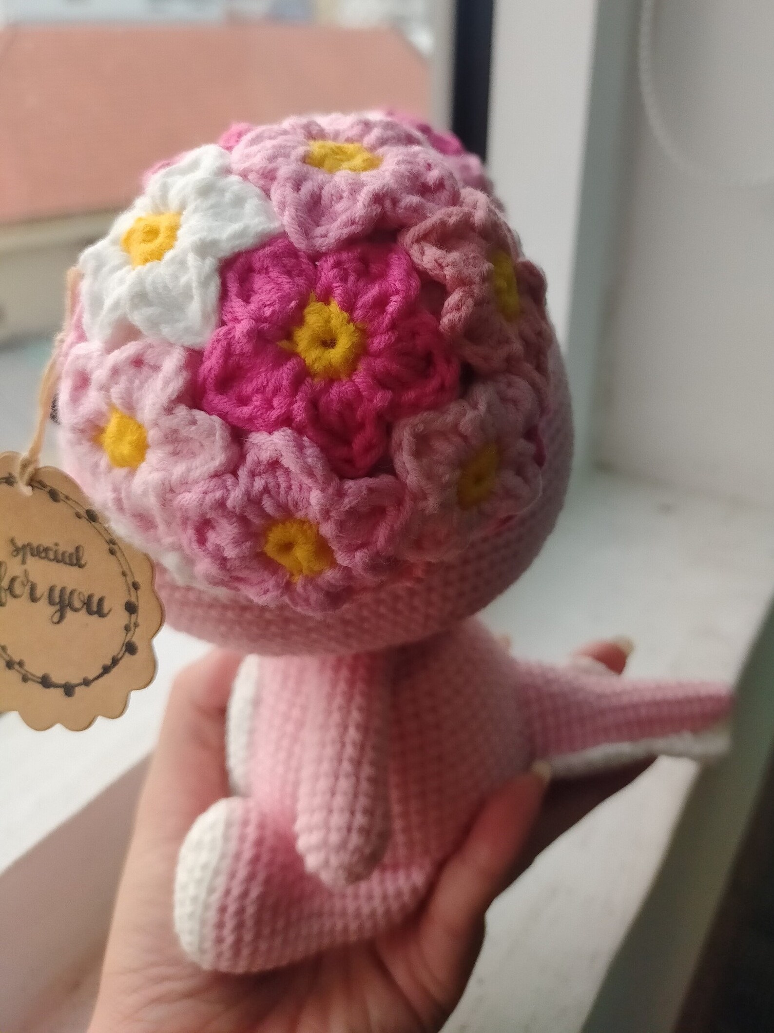 Crochet Axolotl Doll, Cherry Blossom Axolotl Doll, Sakura Axolotl, Pink ...