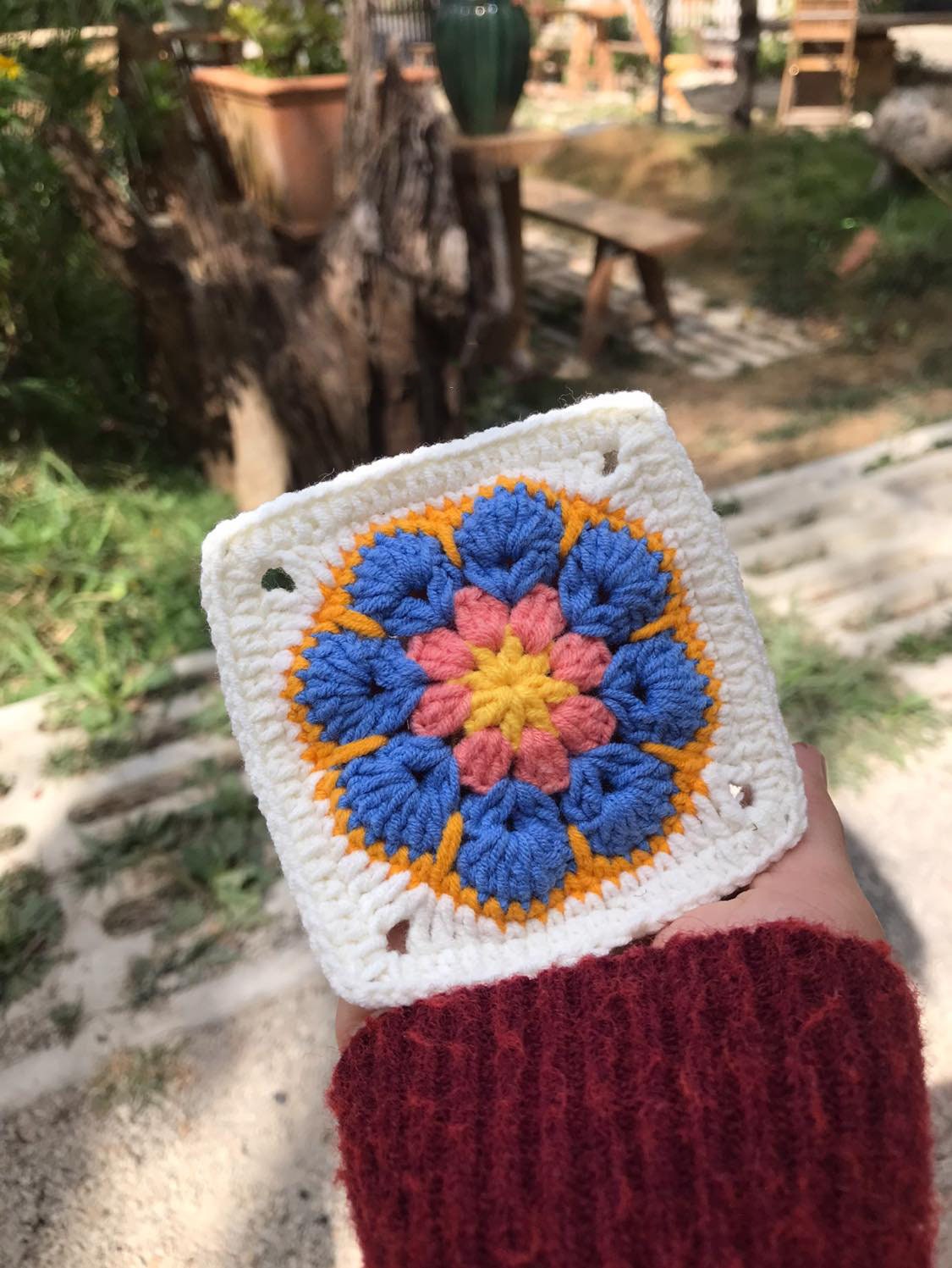African Multicolor Granny Square Set, Granny Squares, DIY Projects ...
