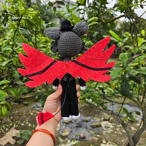 Lucifer Doll, Lucifer Plushie, Hazbin Hotel Custom Cochet Doll, Alastor ...