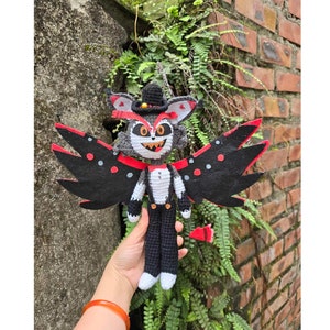 Lucifer Doll, Lucifer Plushie, Hazbin Hotel Custom Cochet Doll, Alastor ...
