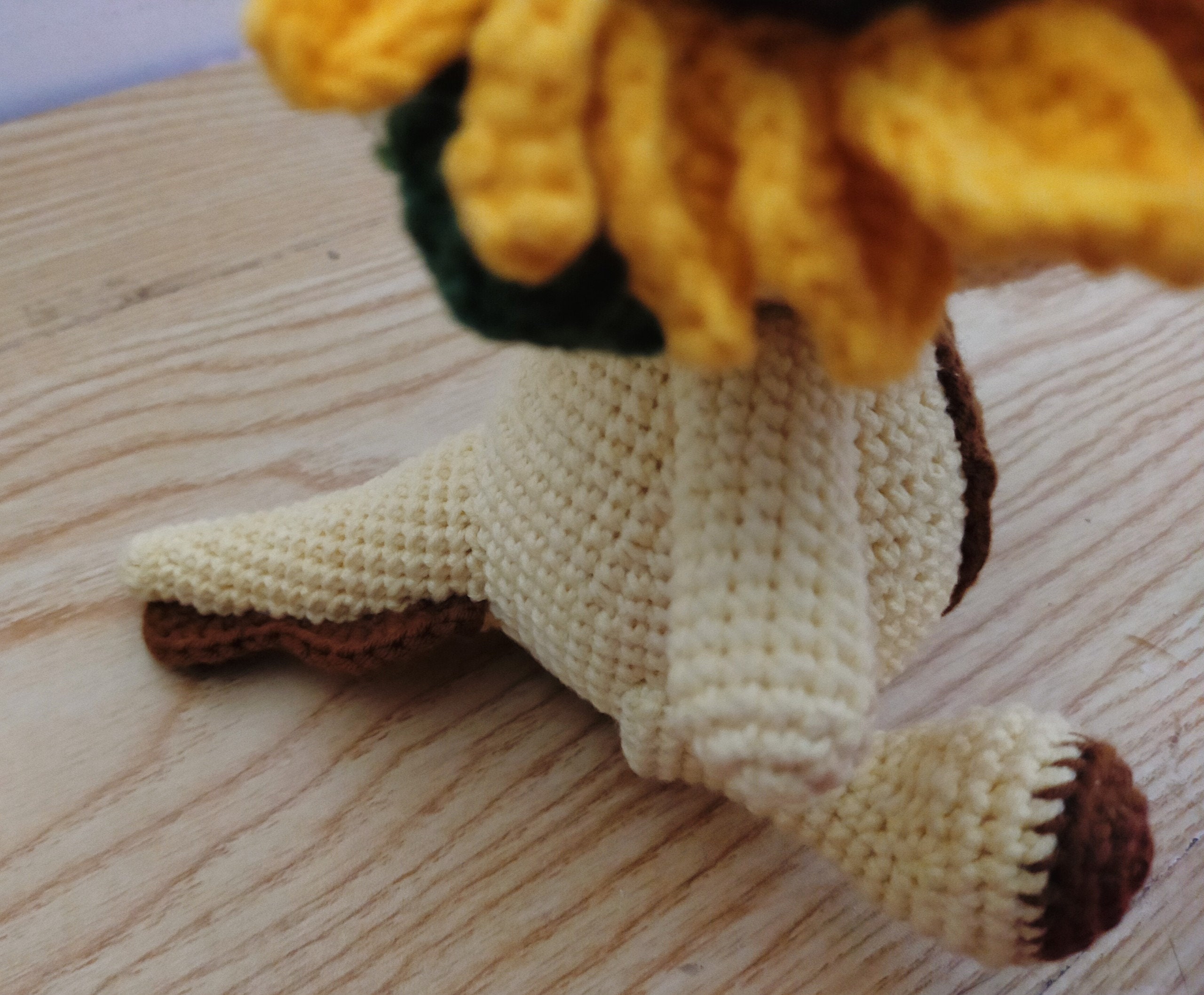 Crochet Axolotl Doll, Sunflower Axolotl Doll, Summer Axolotl, Yellow ...