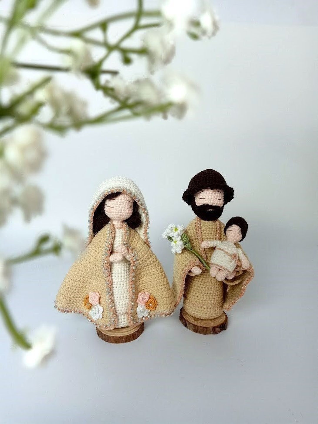 Holy Family of Nazareth, Nativity Set: Joseph, Mary, and Baby Jesus ...