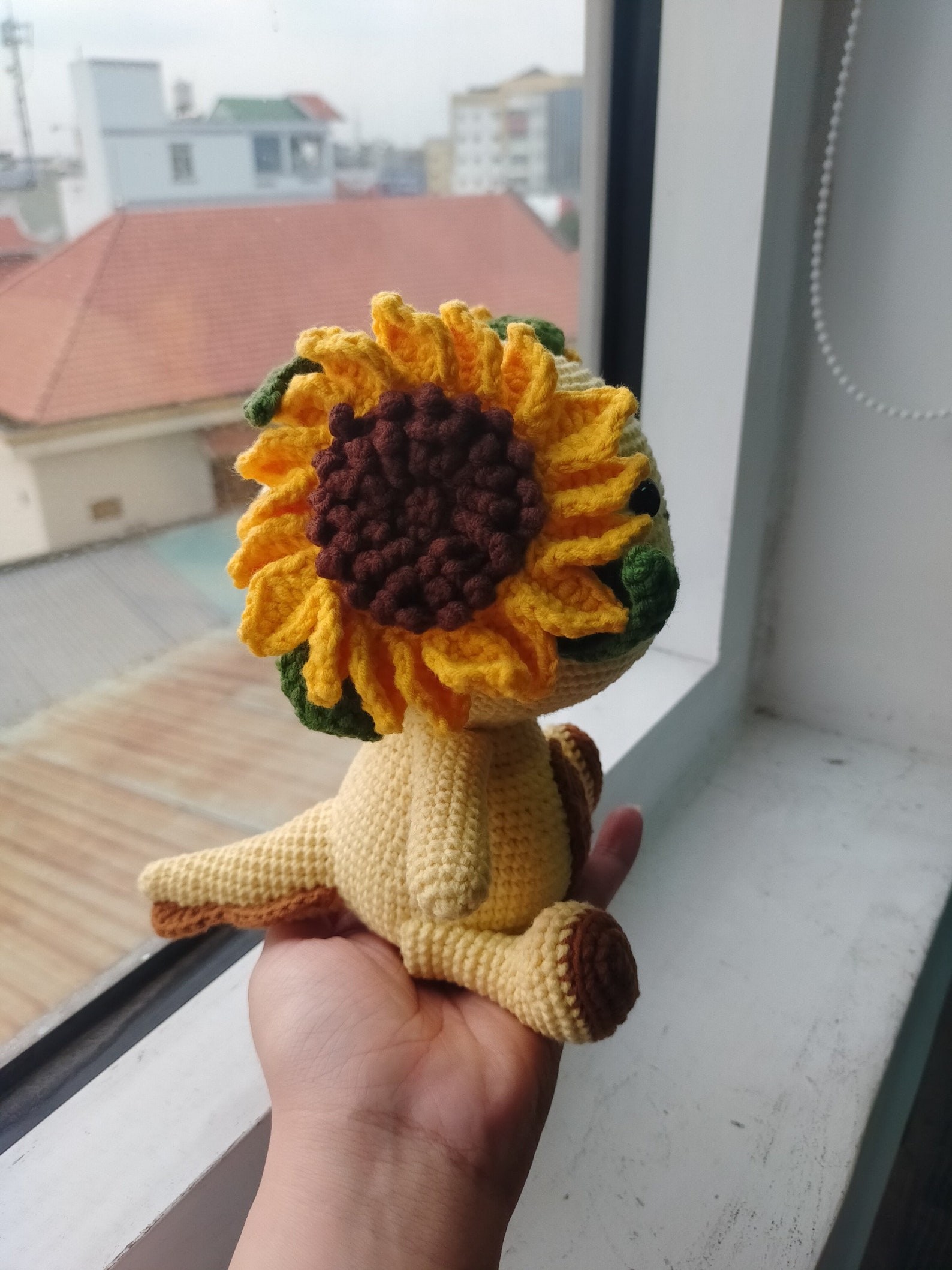 Crochet Axolotl Doll, Sunflower Axolotl Doll, Summer Axolotl, Yellow ...