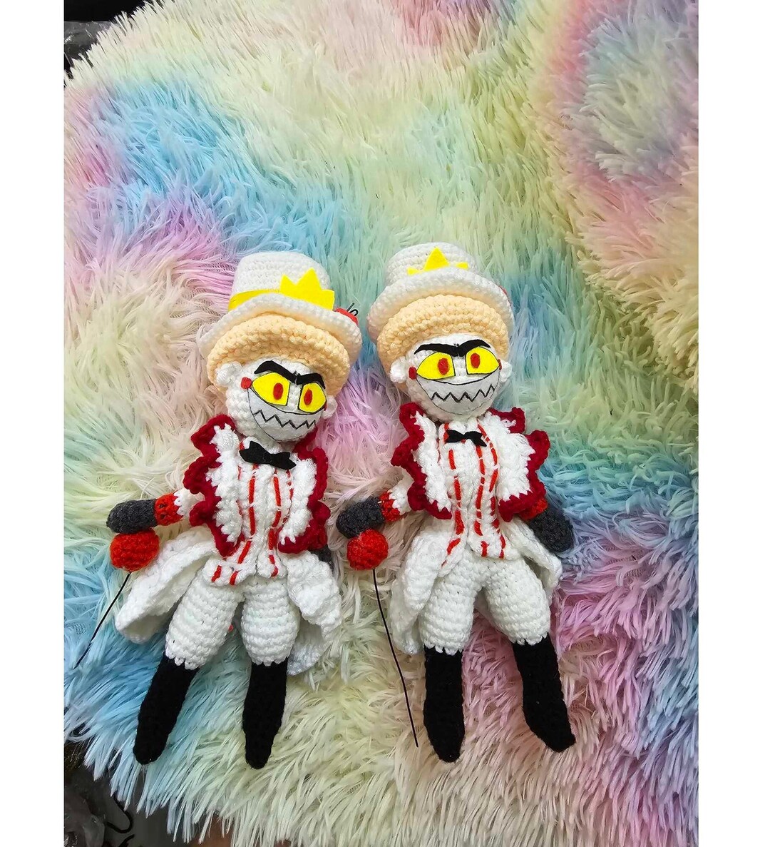 Lucifer Doll, Lucifer Plushie, Hazbin Hotel Custom Cochet Doll, Alastor ...