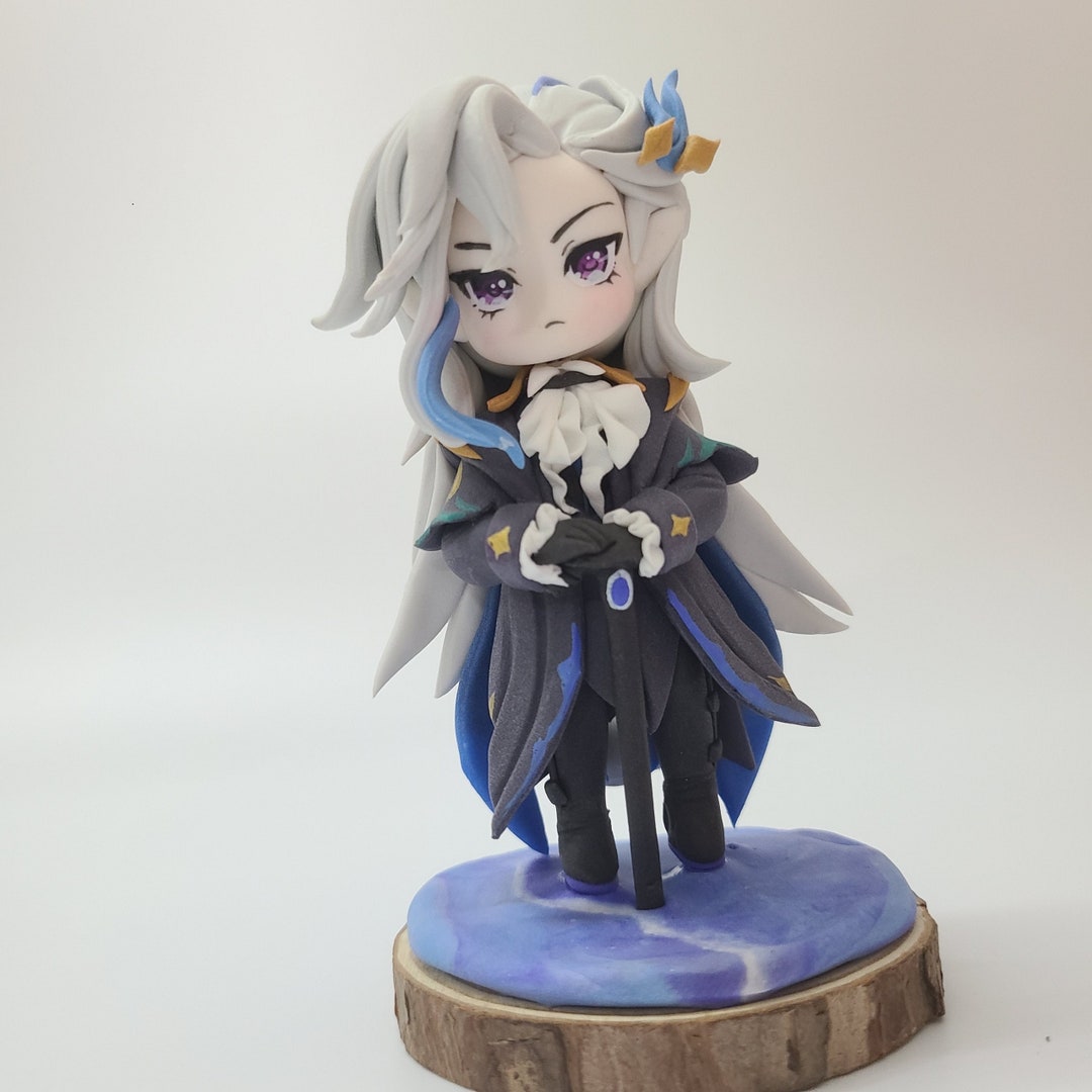 Neuvilette Figurines, Genshin Impact Clay Figure, Custom Genshin ...