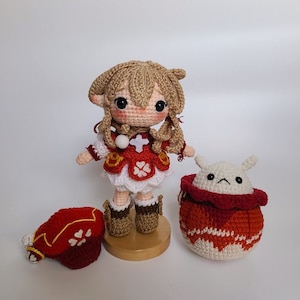 Crochet Amigurumi Doll, Genshin Impact Plushies, Klee Jumpy Dumpty ...