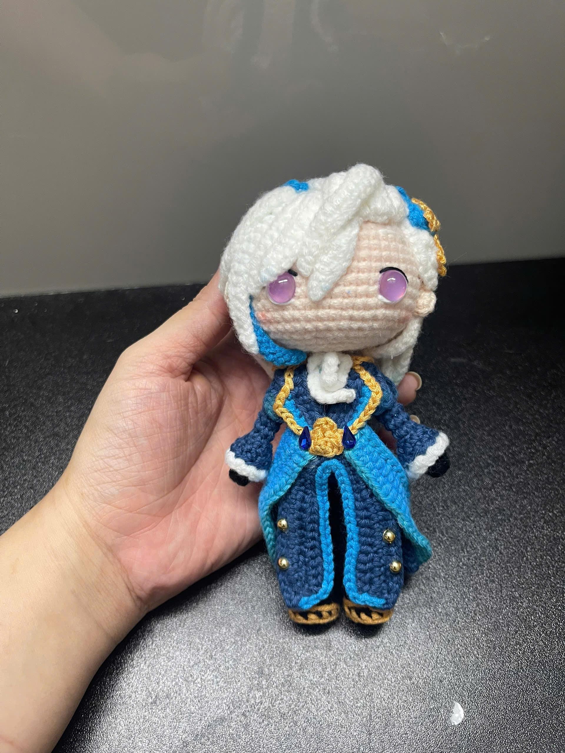 Genshin Impact Doll, Genshin Plush Neuvillette Doll, Monsieur ...