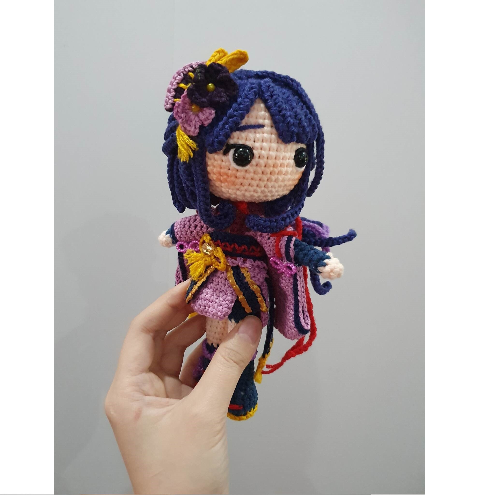 Genshin Impact Keychain Genshin Plush Ei Raiden Shogun Doll - Etsy UK