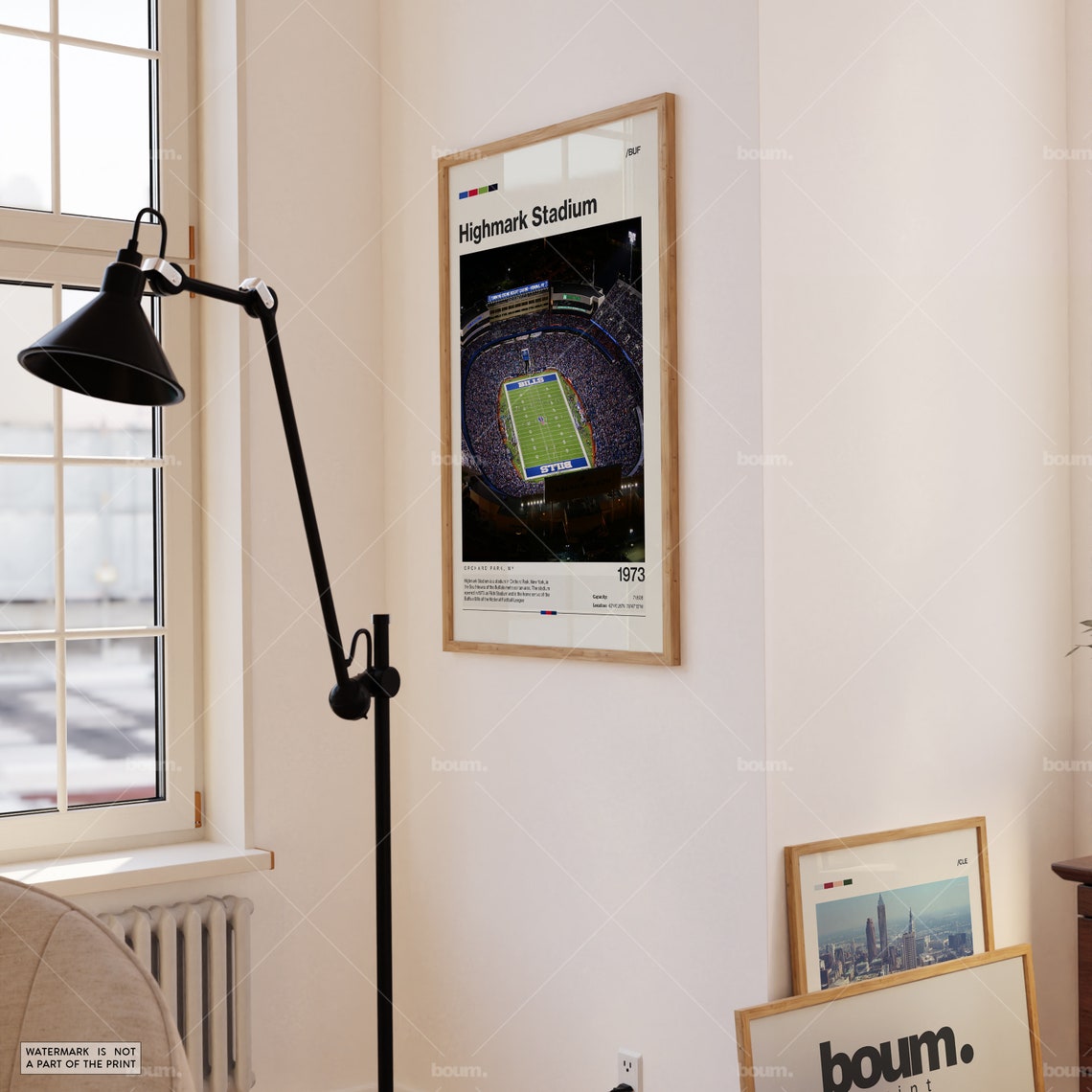 Highmark Stadium Poster, Buffalo Bills Poster Print, NFL Stadium Poster ...