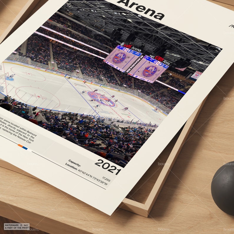 UBS Arena Poster, New York Islanders Poster Print, NHL Arena Poster ...