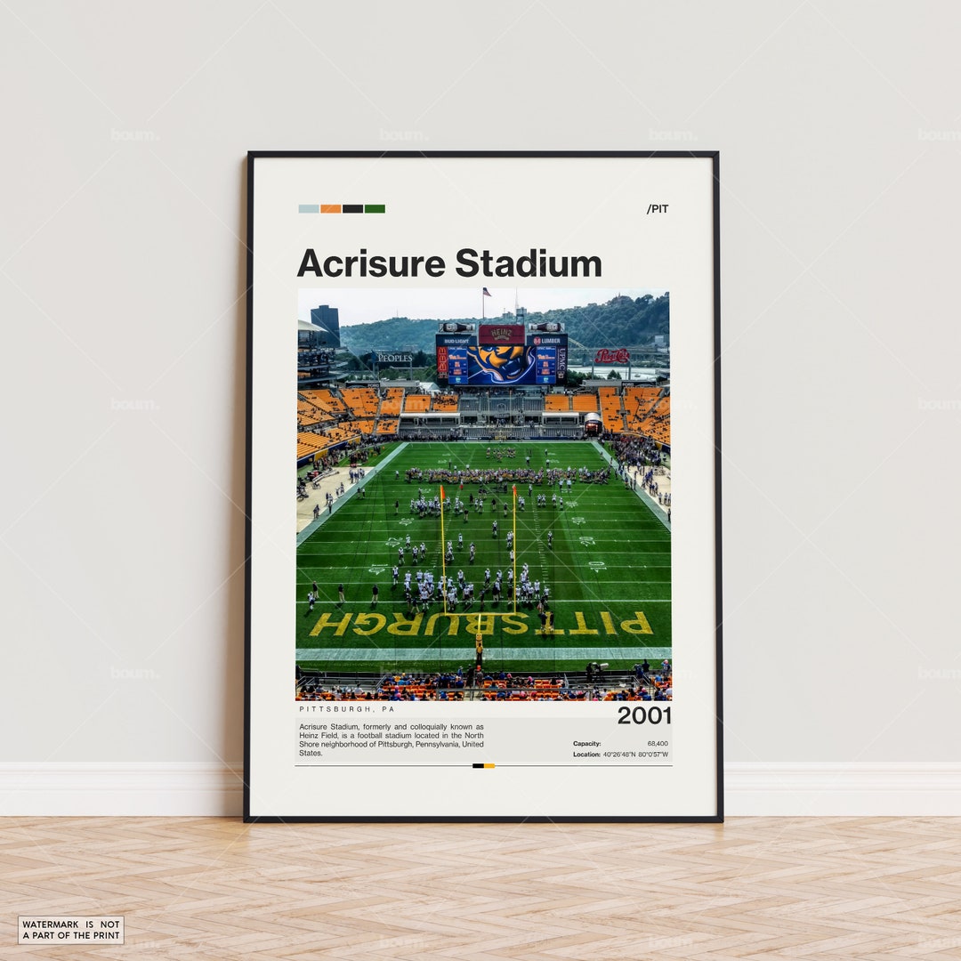 Acrisure Stadium Poster, Pittsburgh Steelers Poster Print, NFL Stadium ...