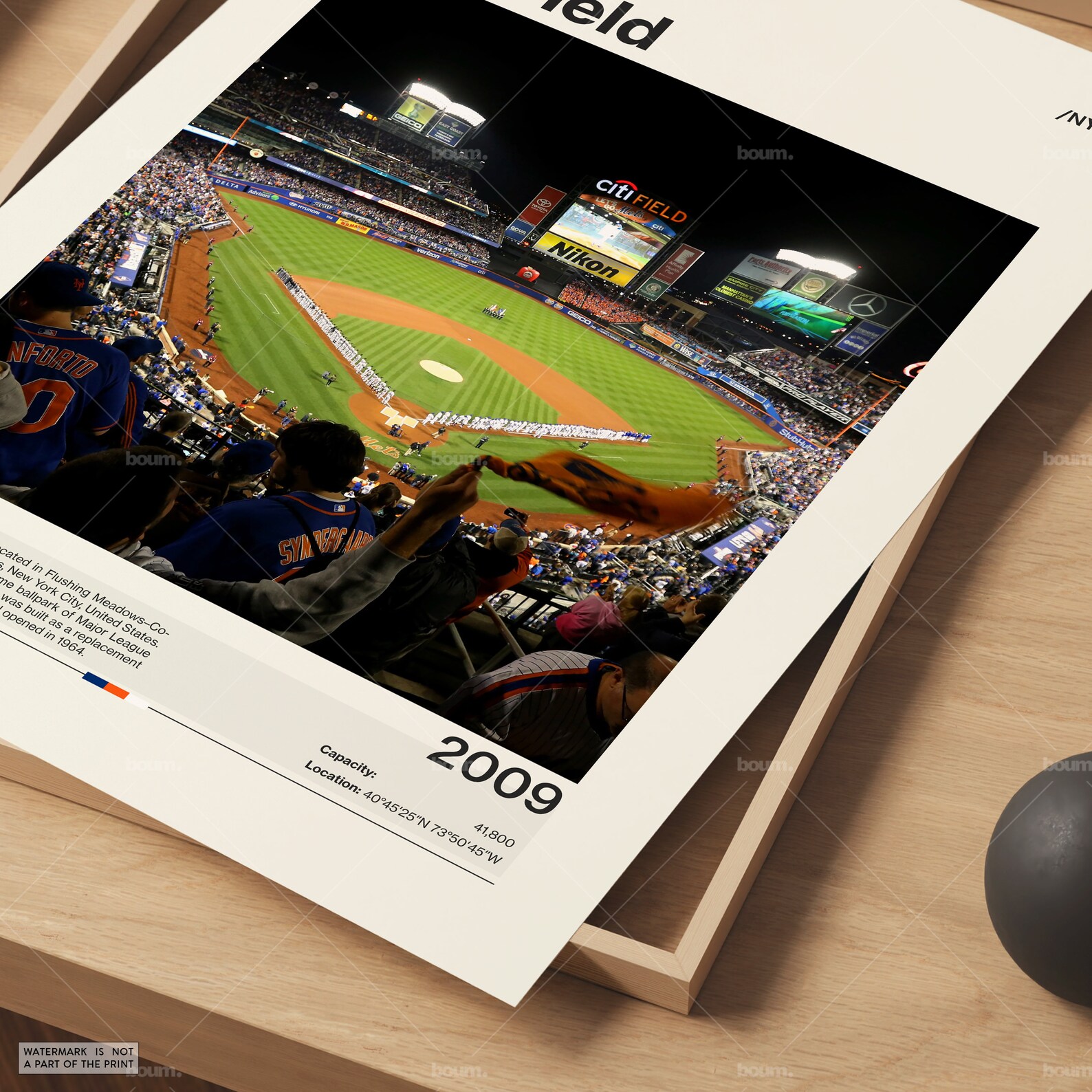 Citi Field Poster, New York Mets Poster Print, MLB Stadium Poster ...