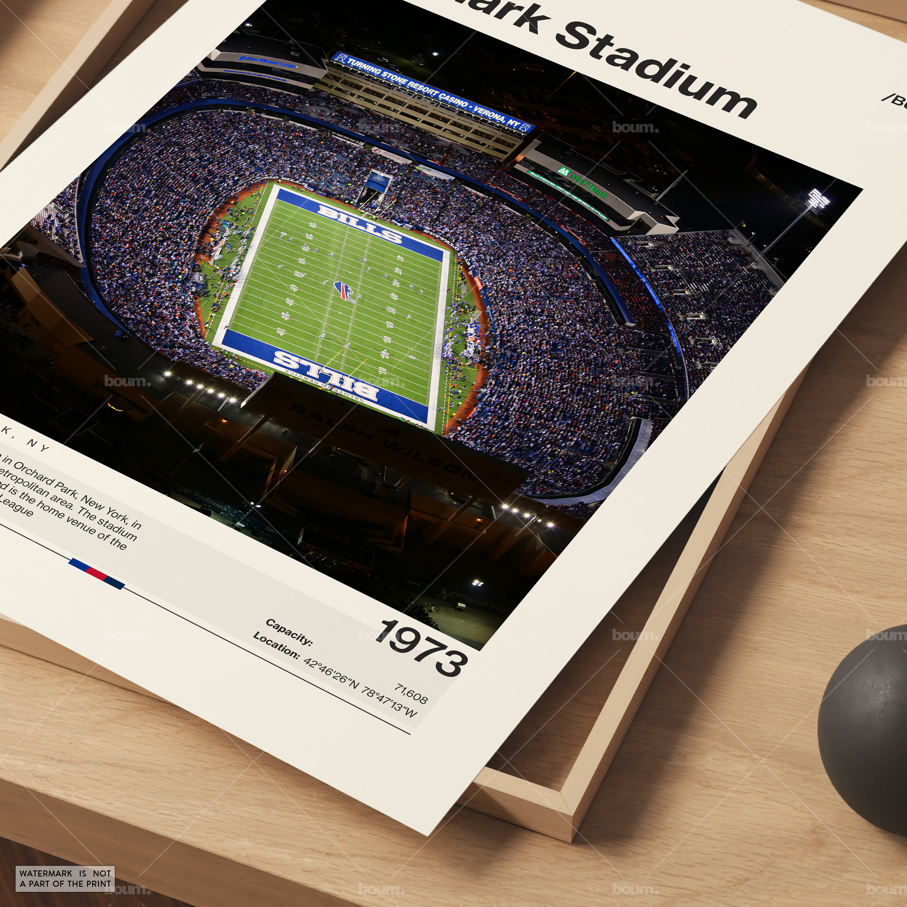 Highmark Stadium Poster, Buffalo Bills Poster Print, NFL Stadium Poster ...