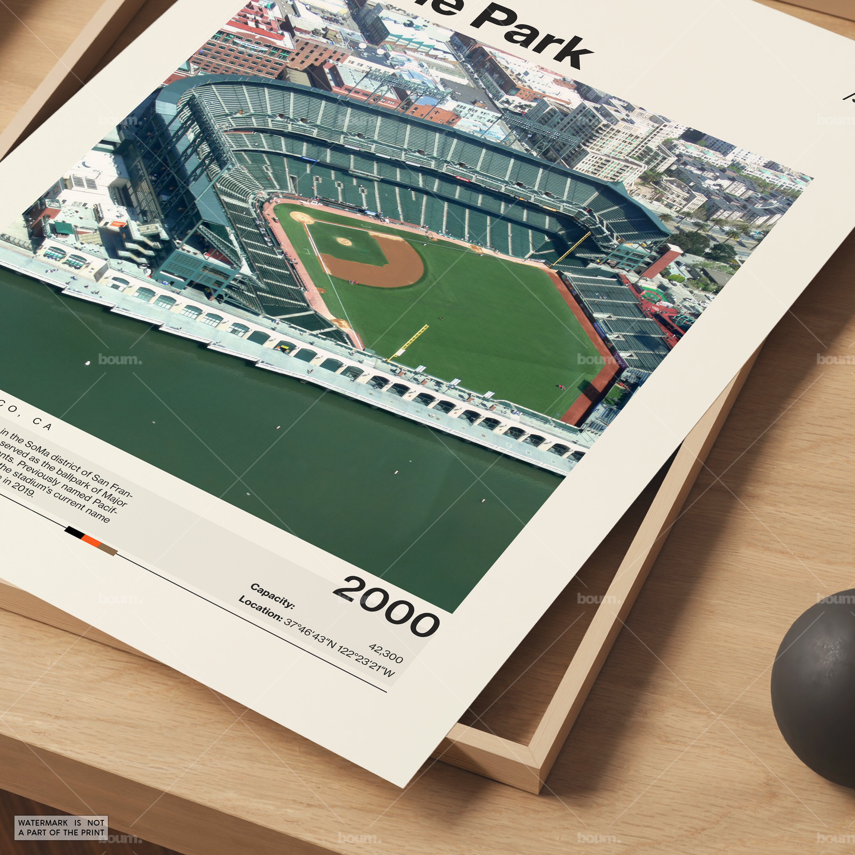 Oracle Park Poster, San Francisco Giants Poster Print, MLB Stadium ...