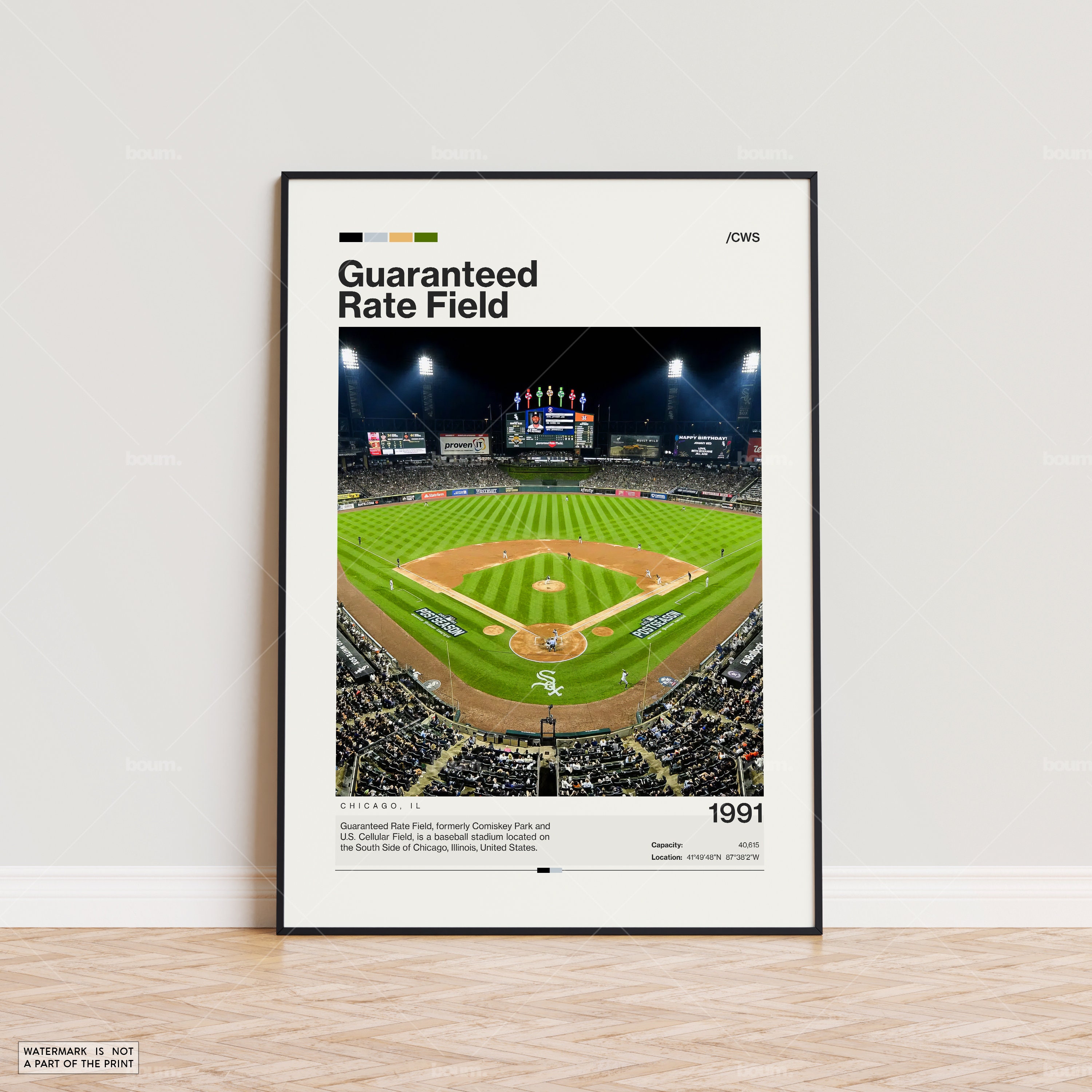 Guaranteed Rate Field Poster, Chicago White Sox Poster Print, MLB ...