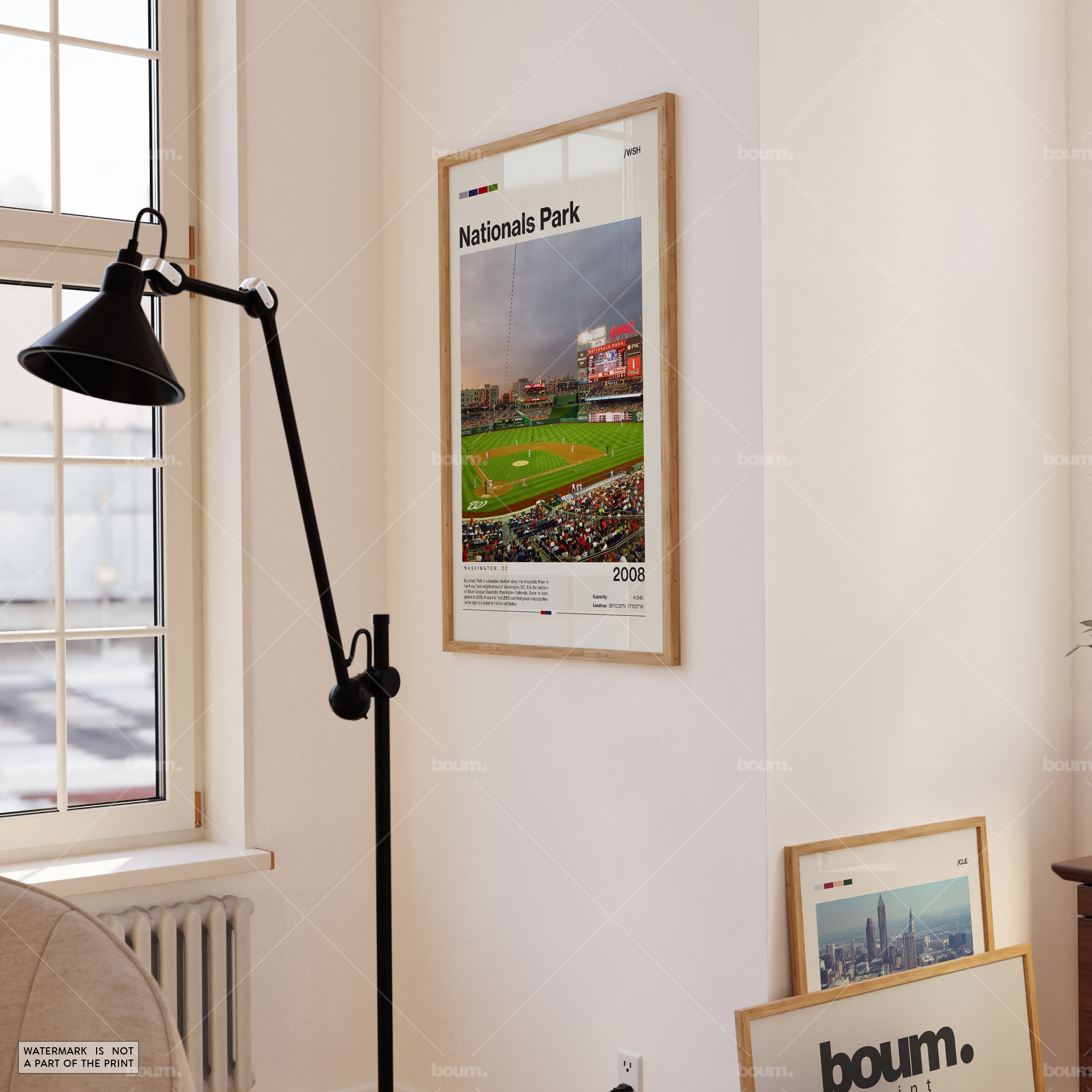 Nationals Park Poster, Washington Nationals Poster Print, MLB Stadium ...