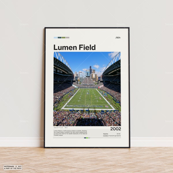 Seattle Poster - Etsy