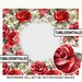 Custom Red Rose Tumbler Design - Seamless Splatter Floral Print Wrap ...