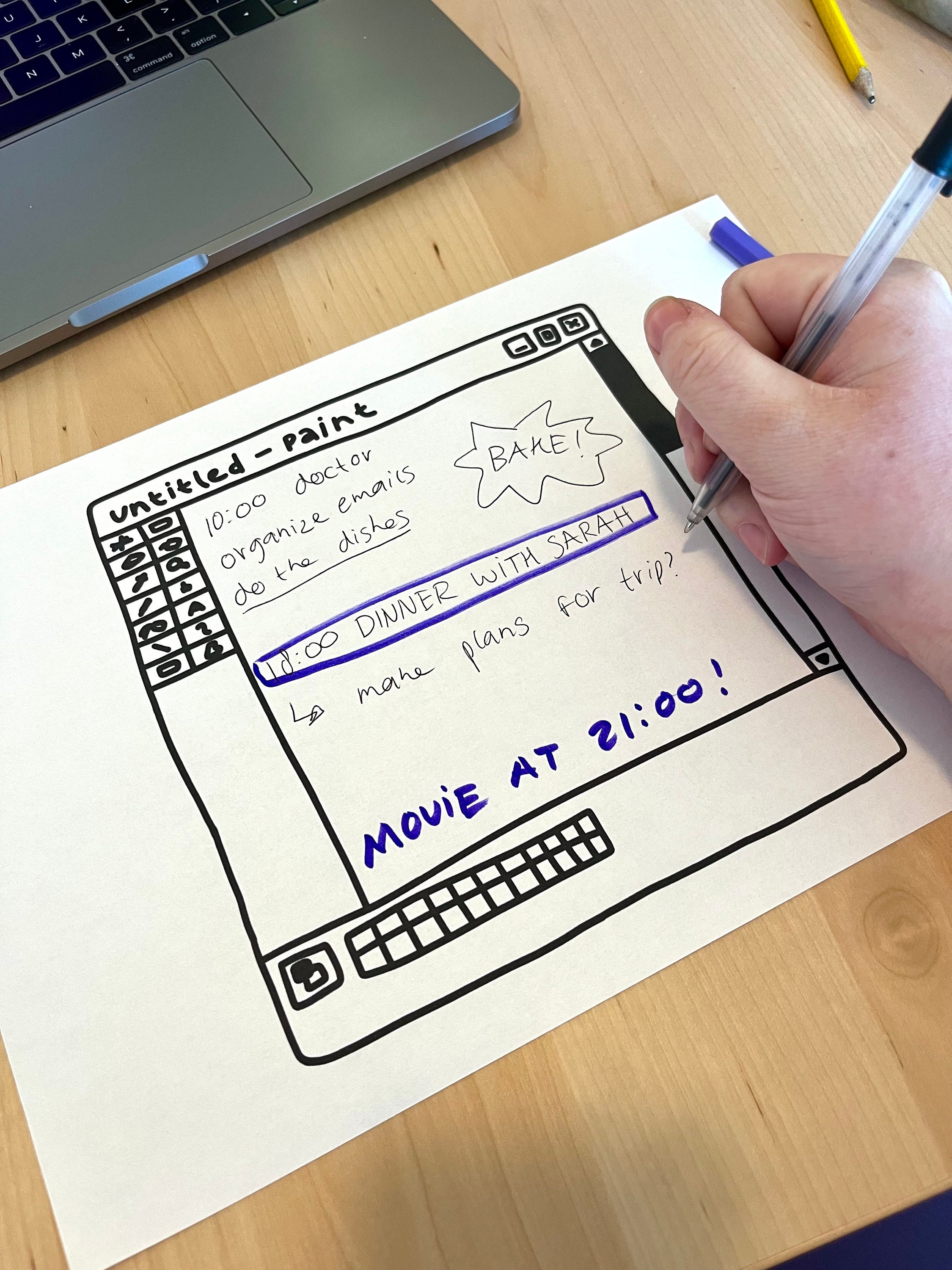 Old School Windows Paint Colouring / Note Taking Page, for That ...