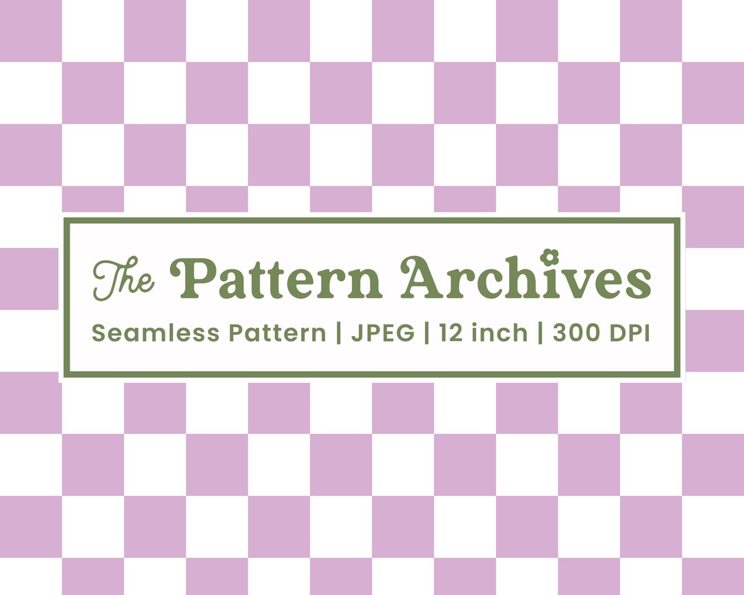 Purple Checker Pattern Retro Lavender Checkered Seamless Pattern ...